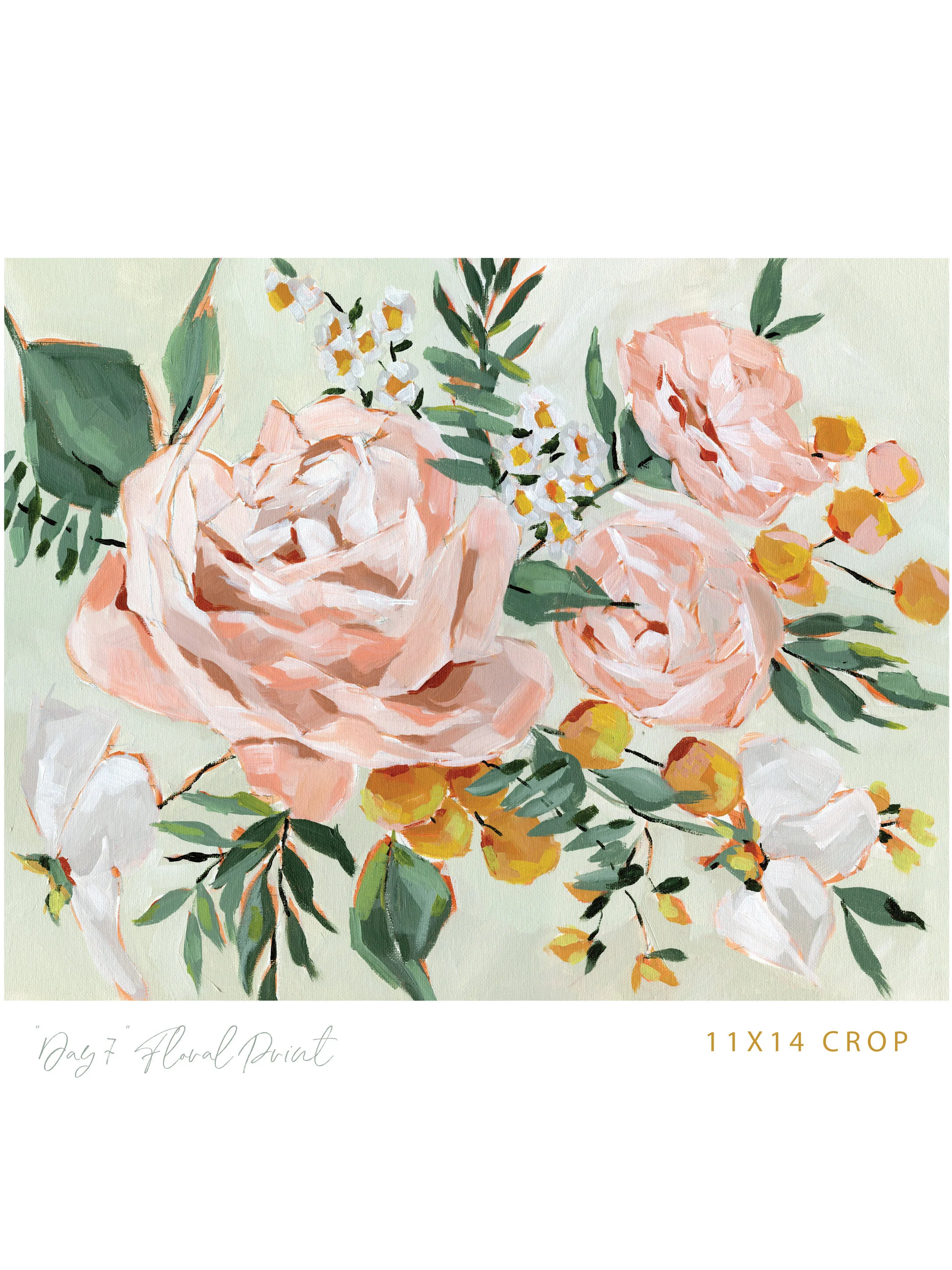 "Day 7" Horizontal Canvas Floral Print — Annie Quigley Art