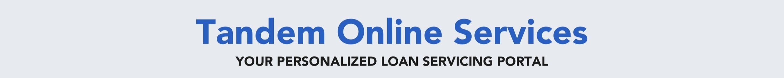 Online Services — TANDEM SERVICING