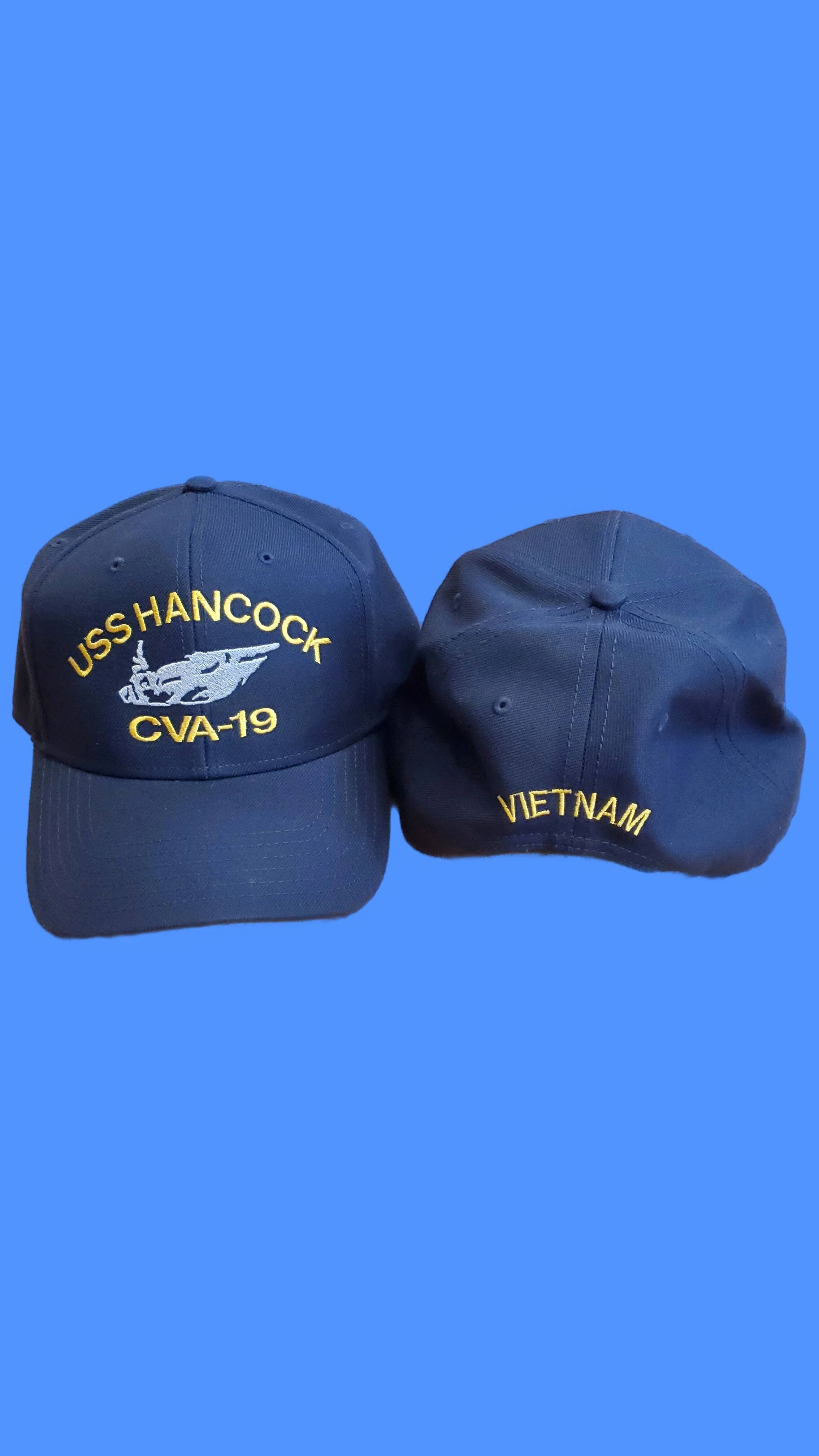 CVA-19 Cap (With Carrier Profile & Vietnam on Back) — USS Hancock CV ...