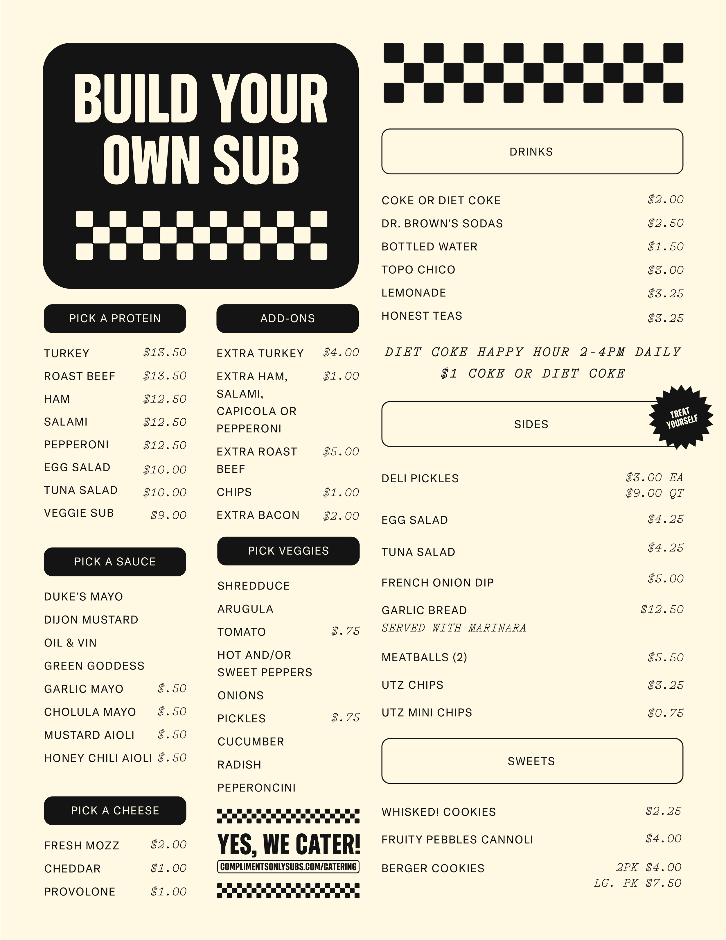 Menu — Compliments Only