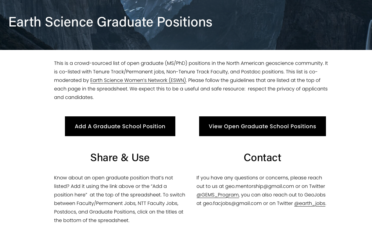 GEMS — Mentor Match Program