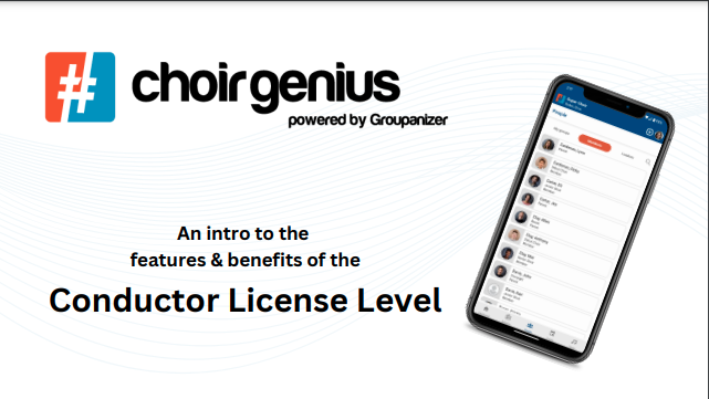 Try Conductor Today! — Choir Genius