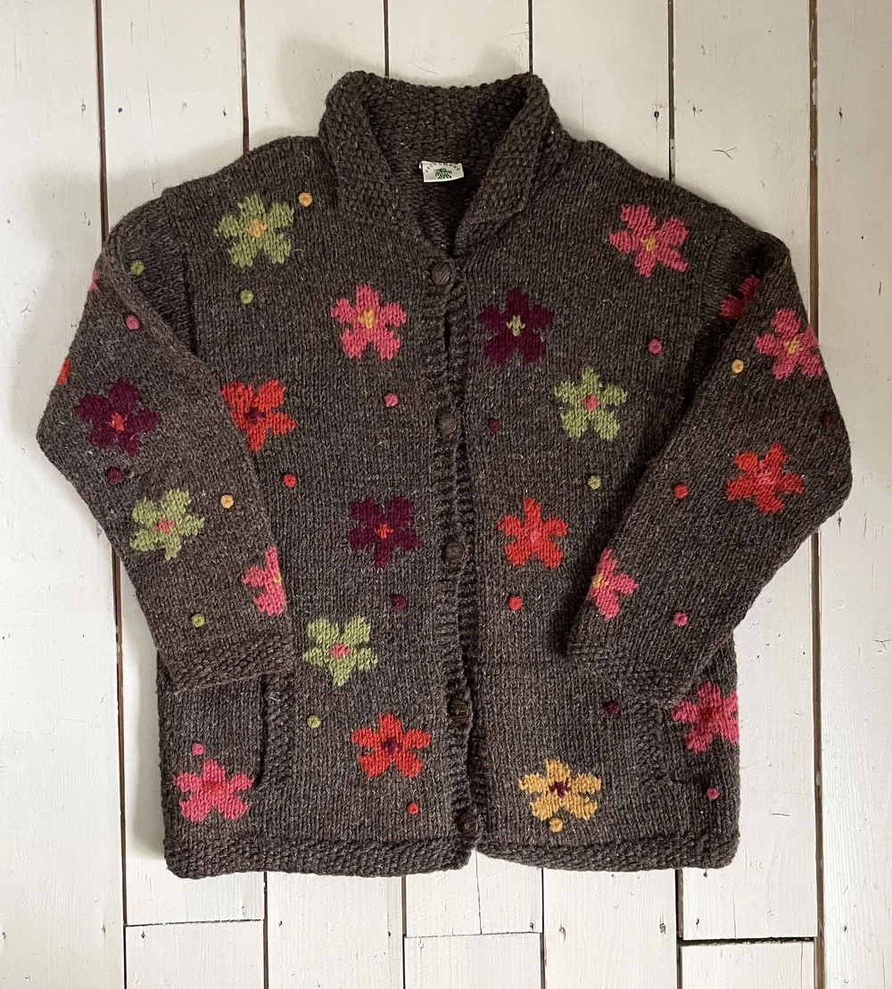 Pachamama Sun Wool Jumper 90s Style — The Preloved Edit