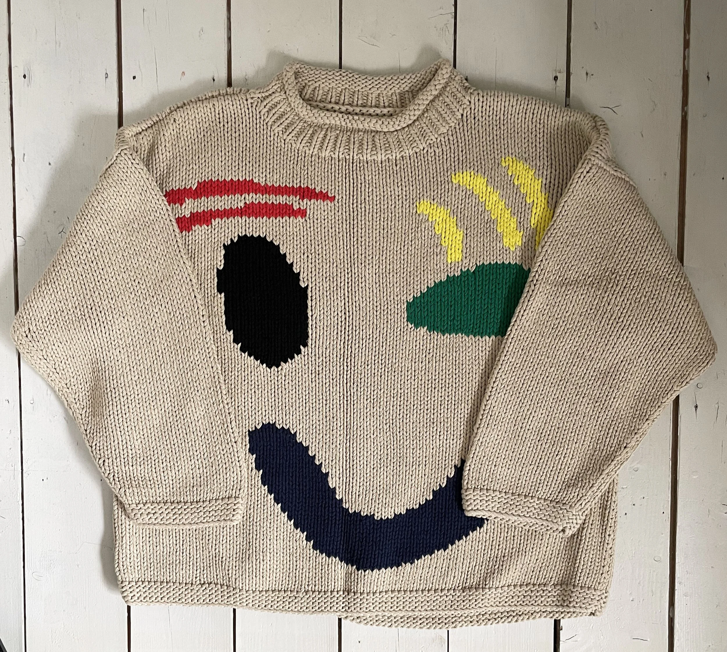 Pachamama Sun Wool Jumper 90s Style — The Preloved Edit