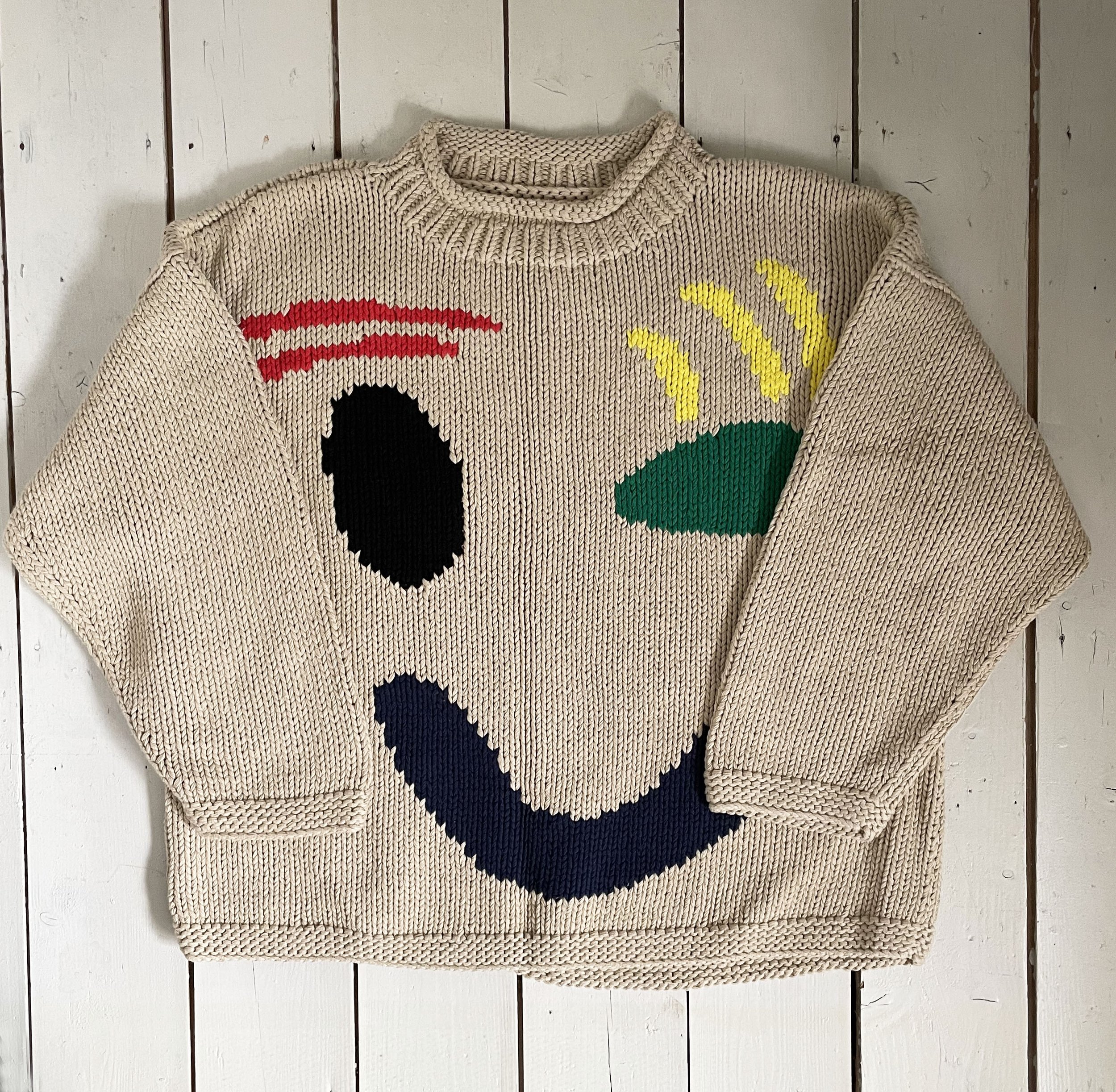 Pachamama Female Symbol 90s Wool Jumper. — The Preloved Edit