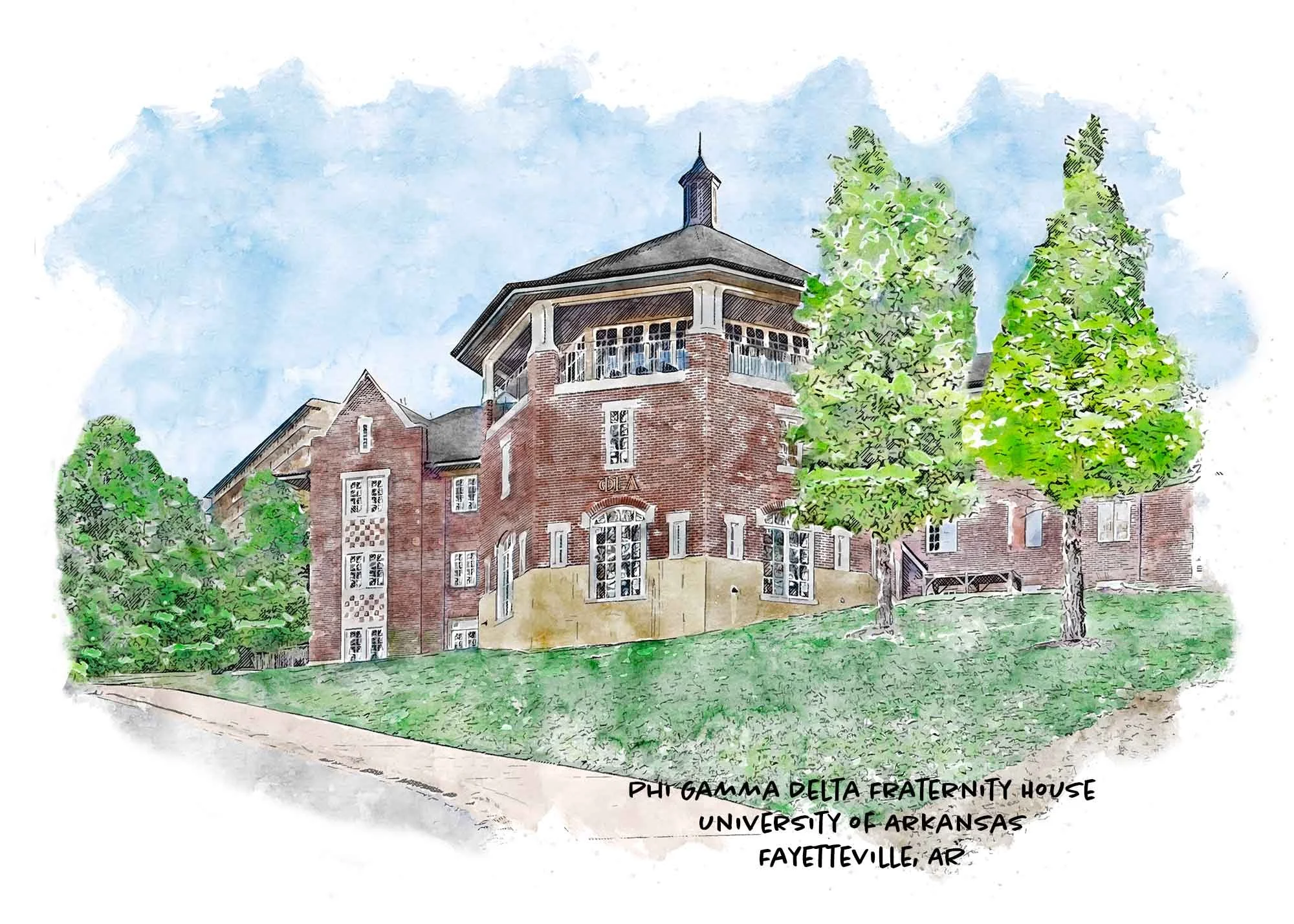 Phi Gamma Delta Fraternity House at the University of Arkansas ...