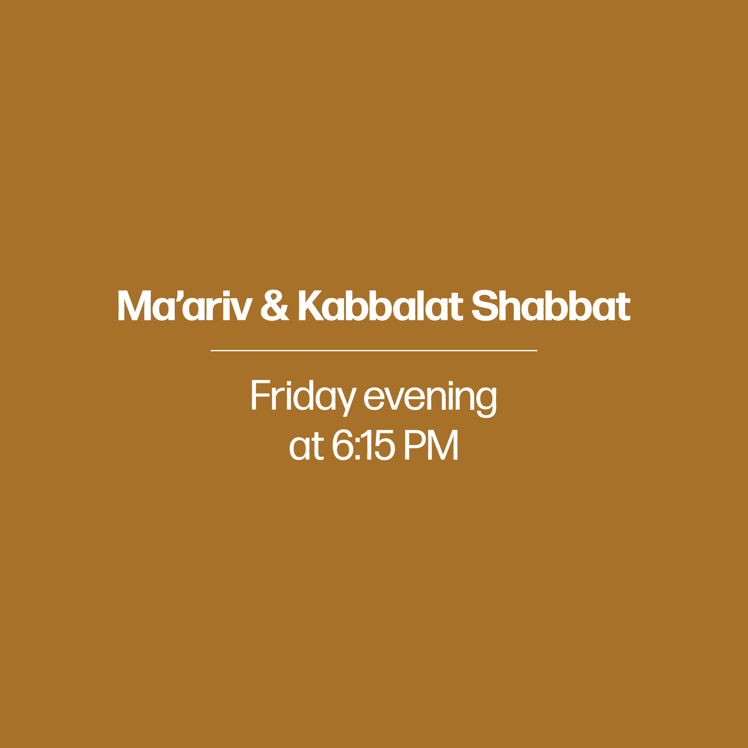 Spotlight Shabbat — Sutton Place Synagogue