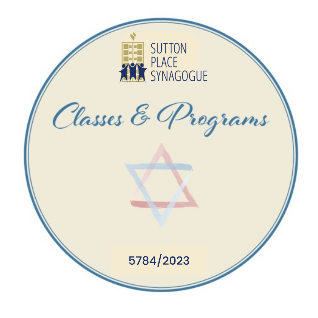 High Holidays Classes and Programs 2023 — Sutton Place Synagogue