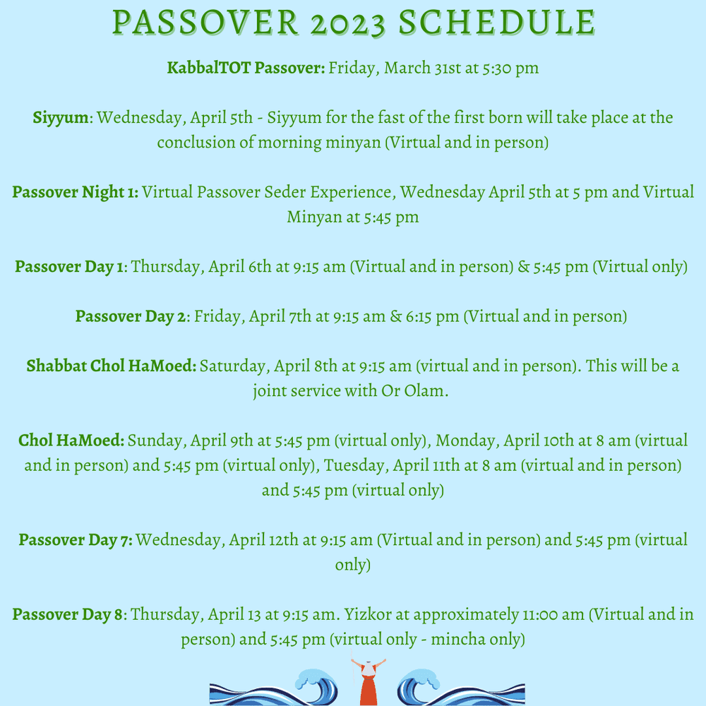 Passover 2023 — Sutton Place Synagogue