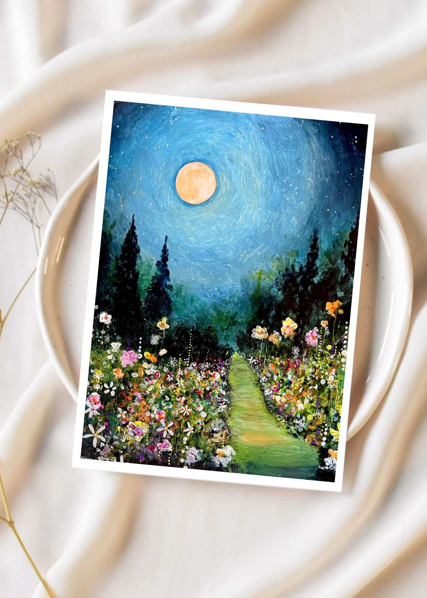 When the Moon Comes Out, Fine Art Print by Artist Manda Marble — Manda ...