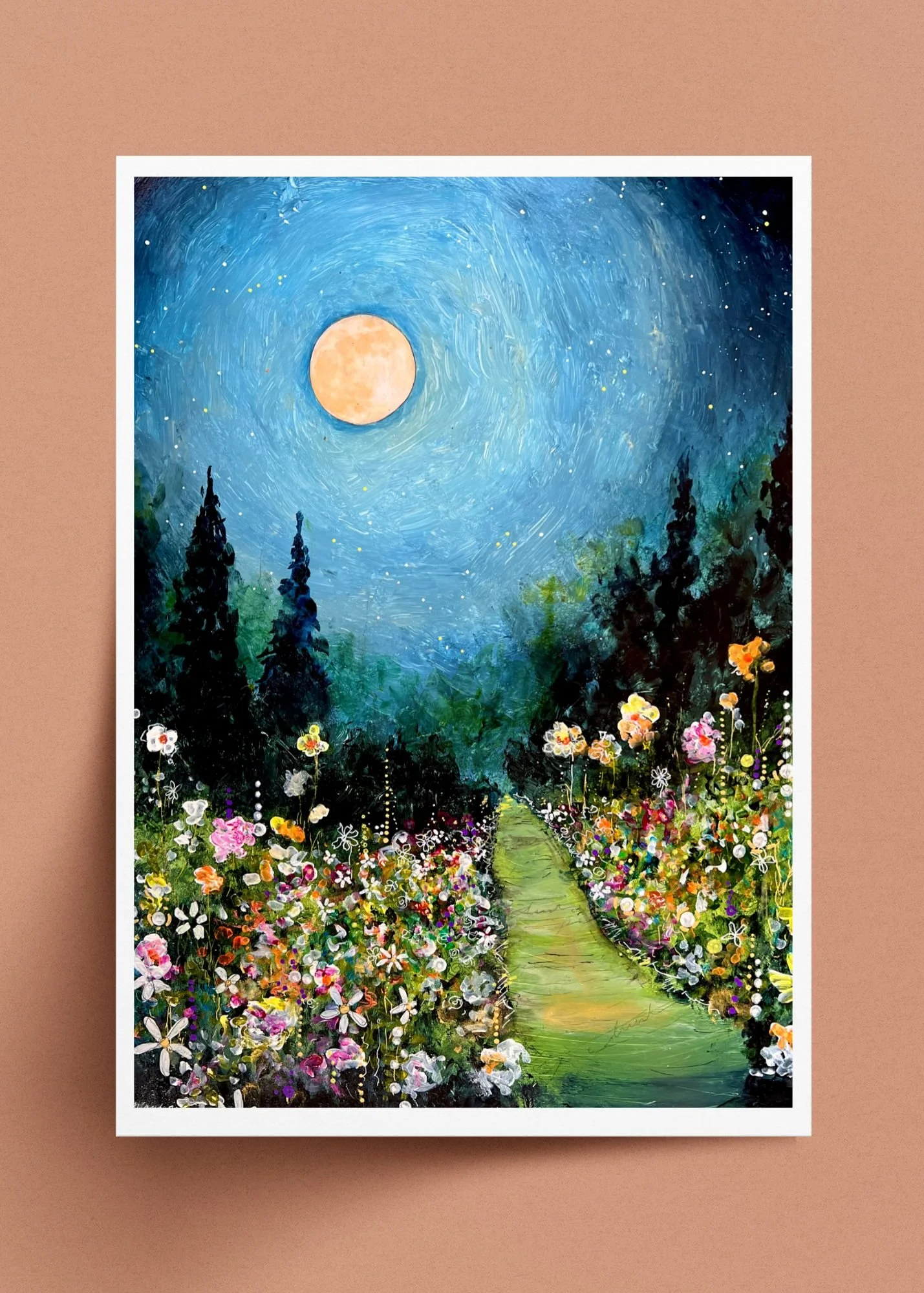 When the Moon Comes Out, Fine Art Print by Artist Manda Marble — Manda ...