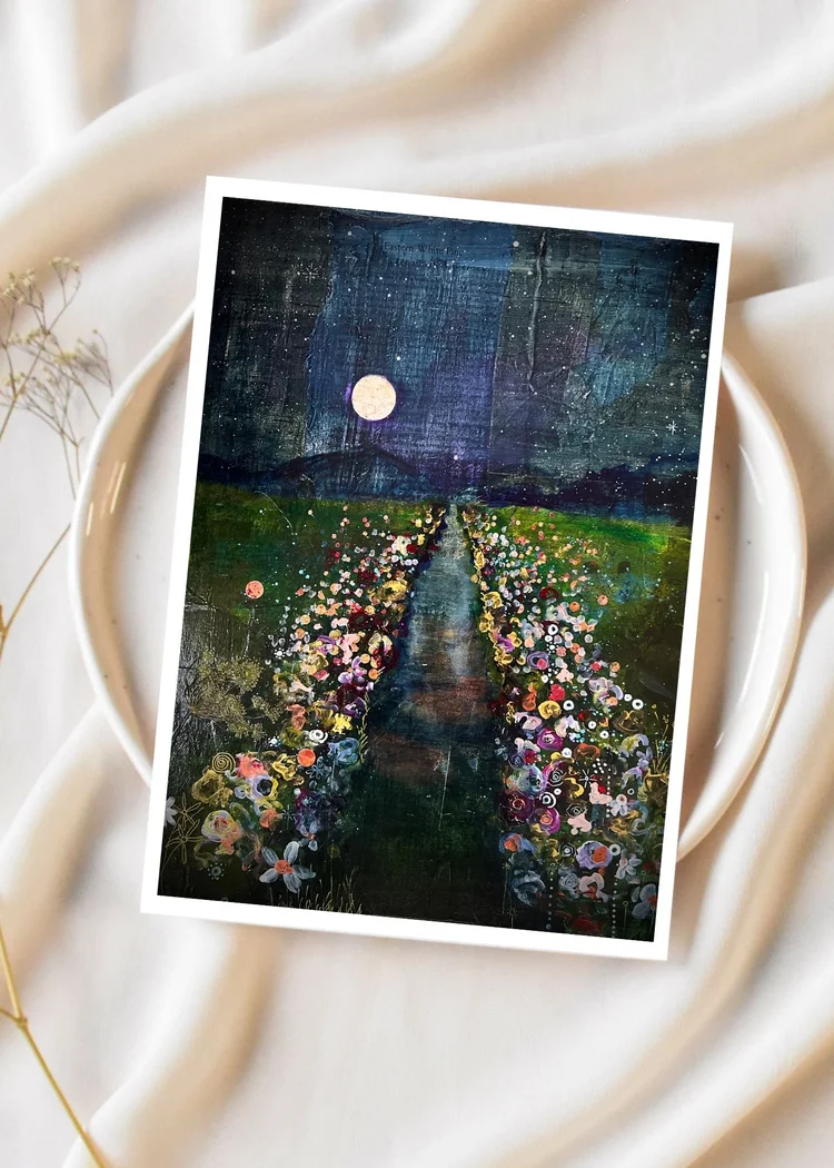 When the Moon Comes Out, Fine Art Print by Artist Manda Marble — Manda ...