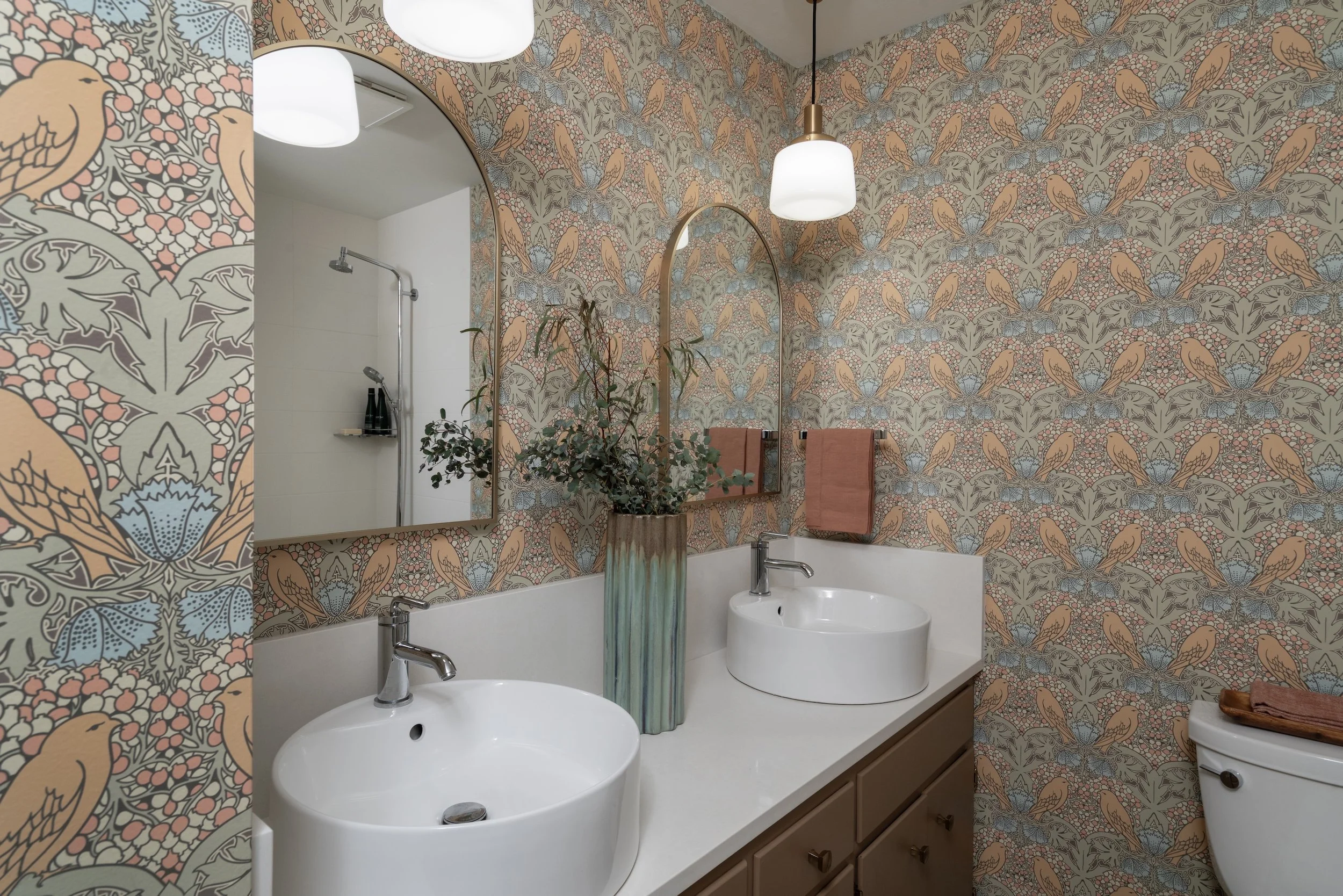 Bathroom Renovations Bursting with Blooms — Diane Burcz Interior Design