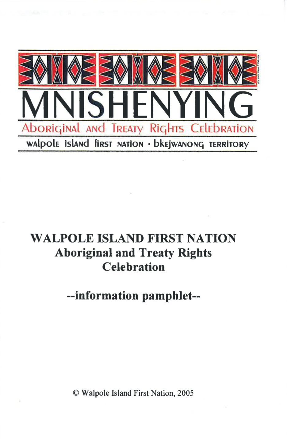 Treaty Information — Walpole Island First Nation