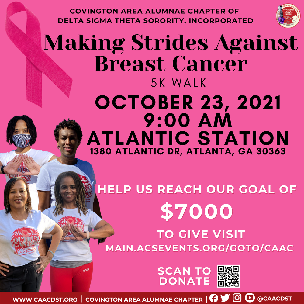 Making Strides Against Breast Cancer — Covington Area Alumnae Chapter ...