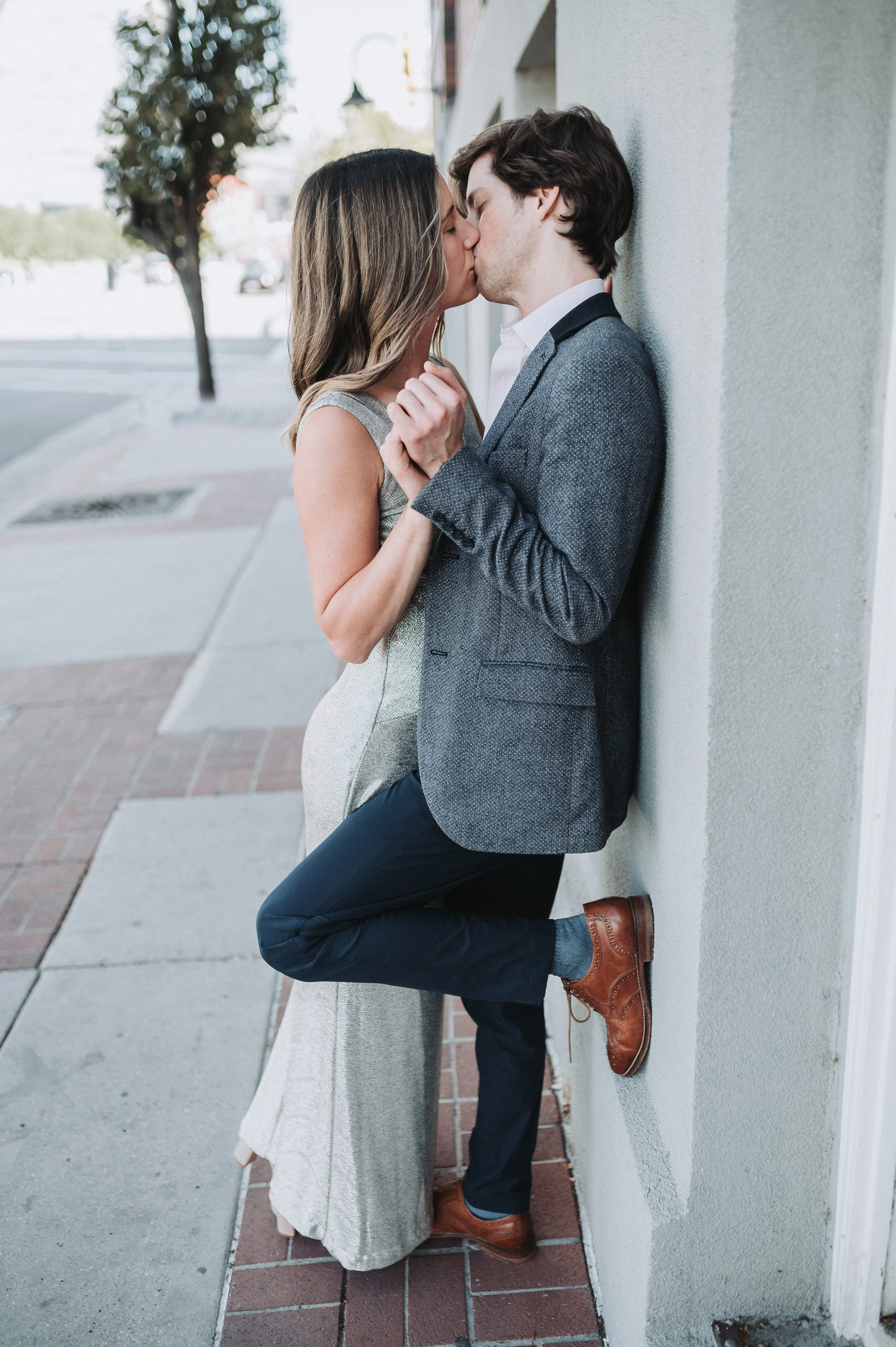 Downtown Salt Lake Engagement Session at BTG Wine Bar — Jordan Varela ...