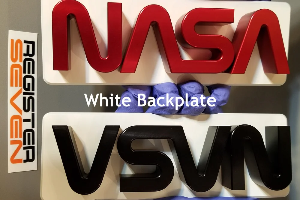 Nasa Worm License Plate