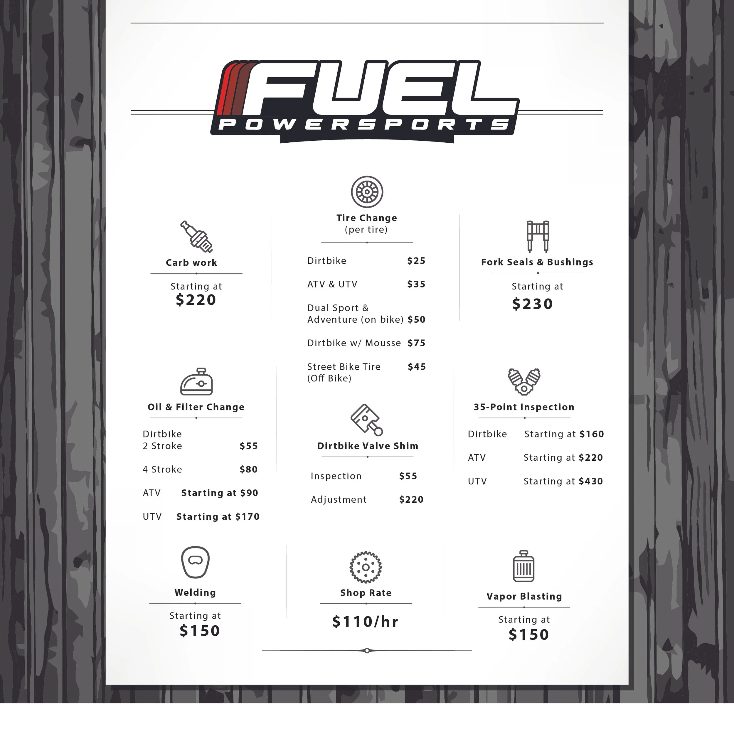 MX/ATV/UTV Repair — Fuel Powersports