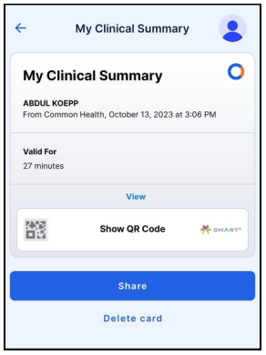 International Patient Summary — CommonHealth