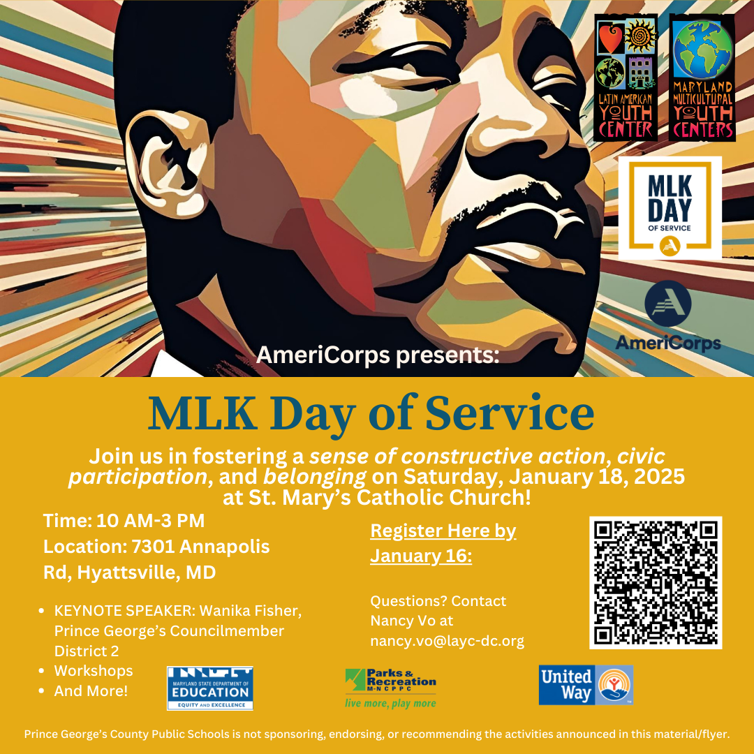 Prince George’s MLK Day of Service Event — Latin American Youth Center