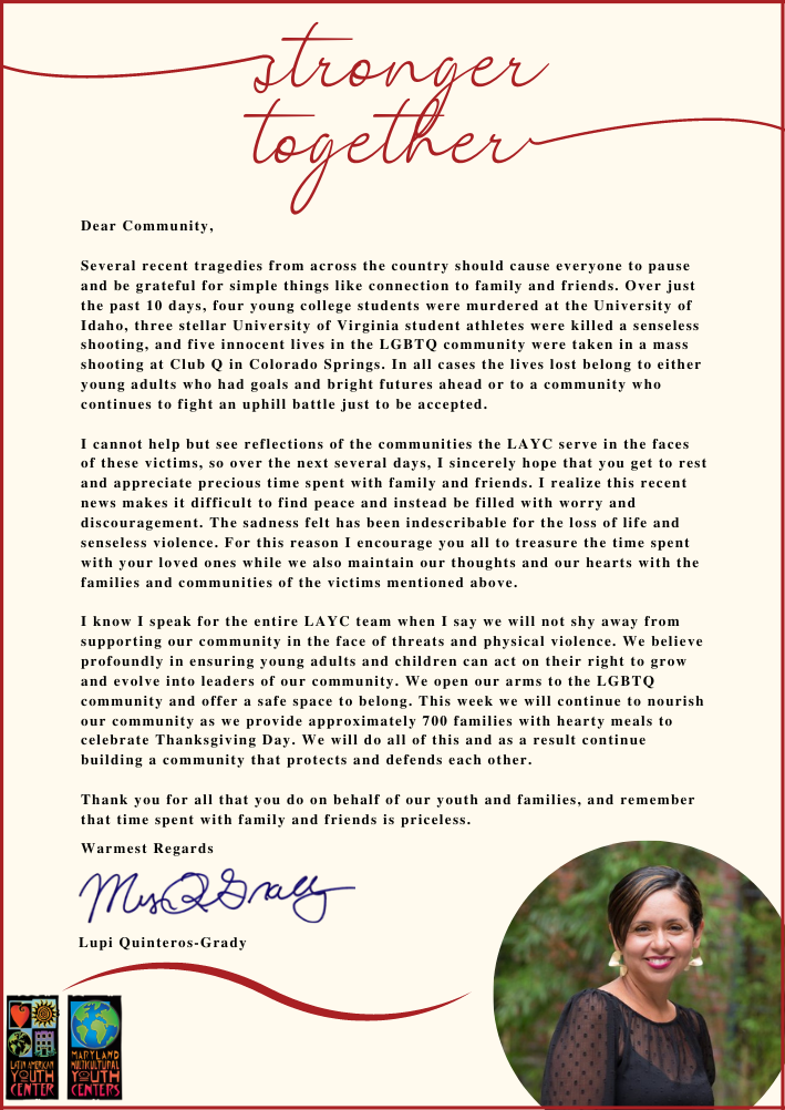 Stronger Together: Messages and Images of Gratitude — Latin American ...