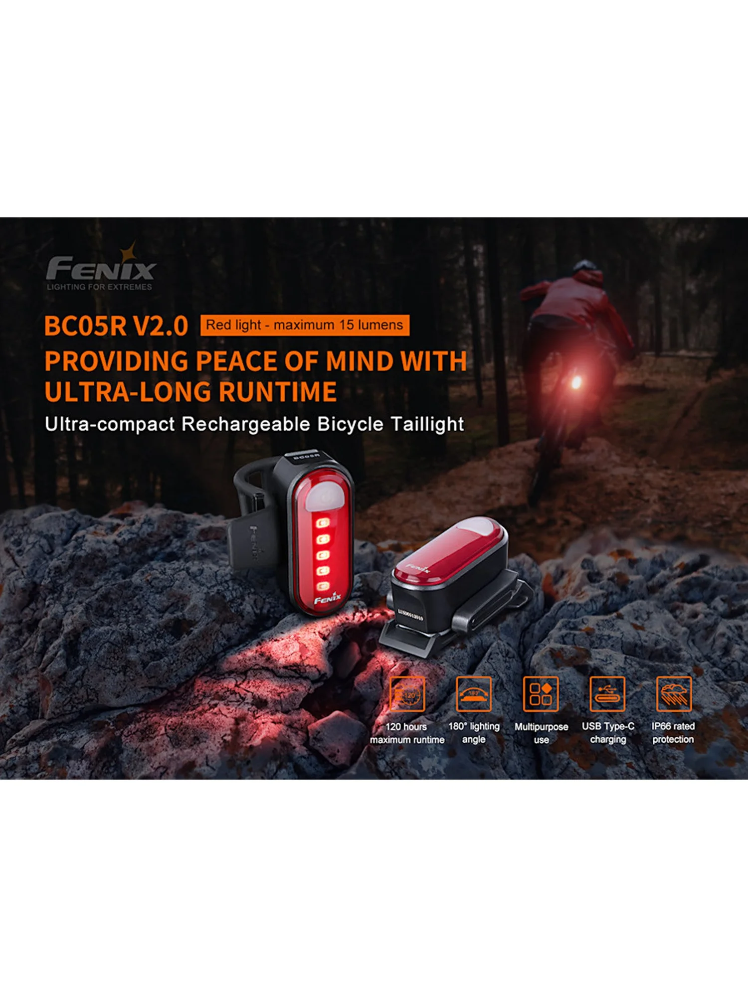 Fenix ALD-08 Helmet Light Attachment — Rewild MTB