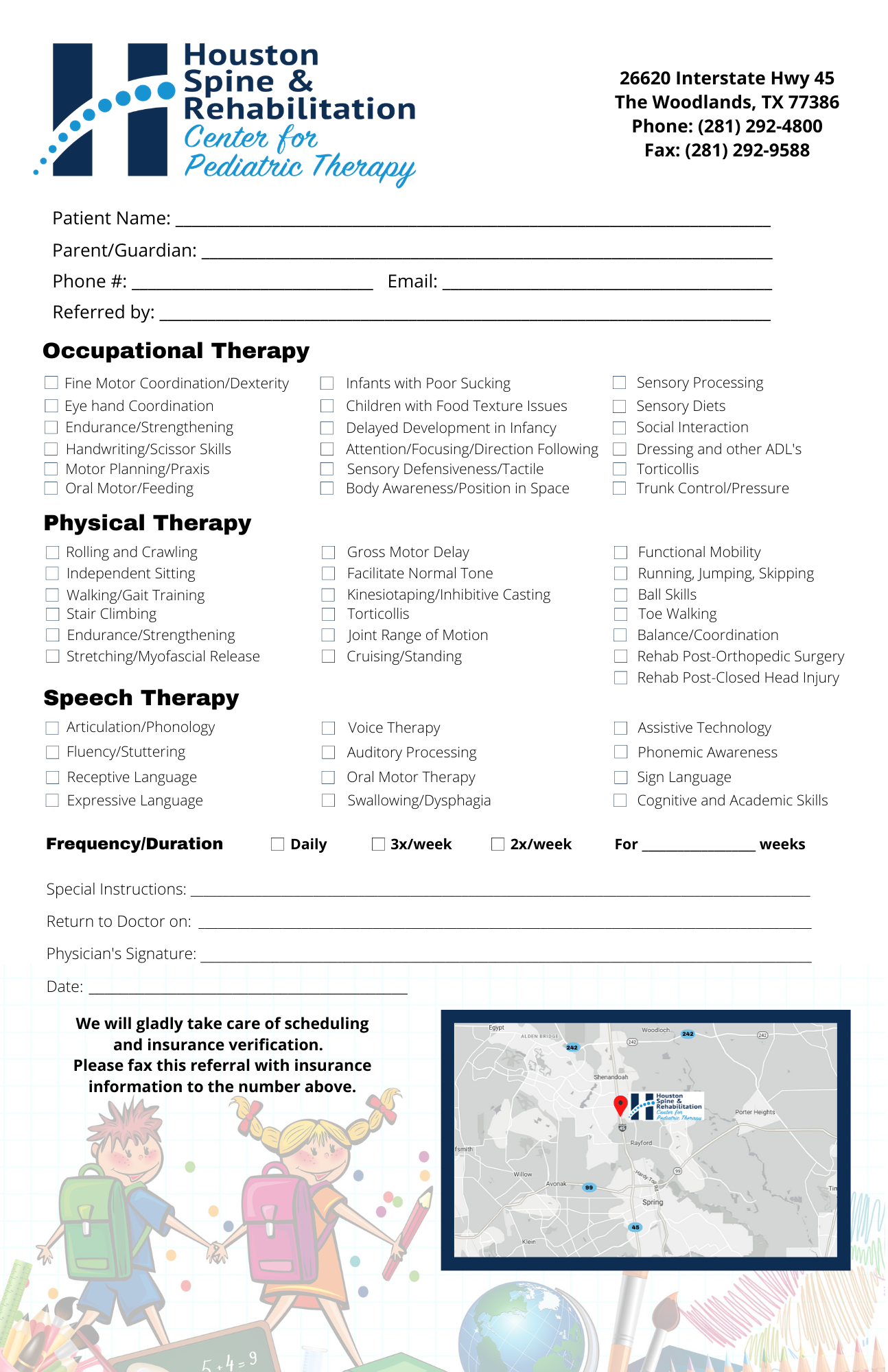 Contact 1 — Center for Pediatric Therapy