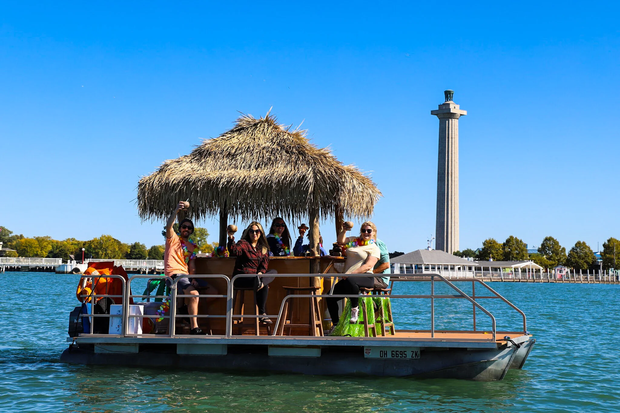 Tiki barge