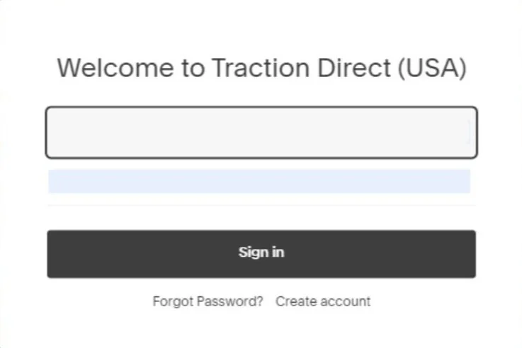 Customer Account - Traction Direct