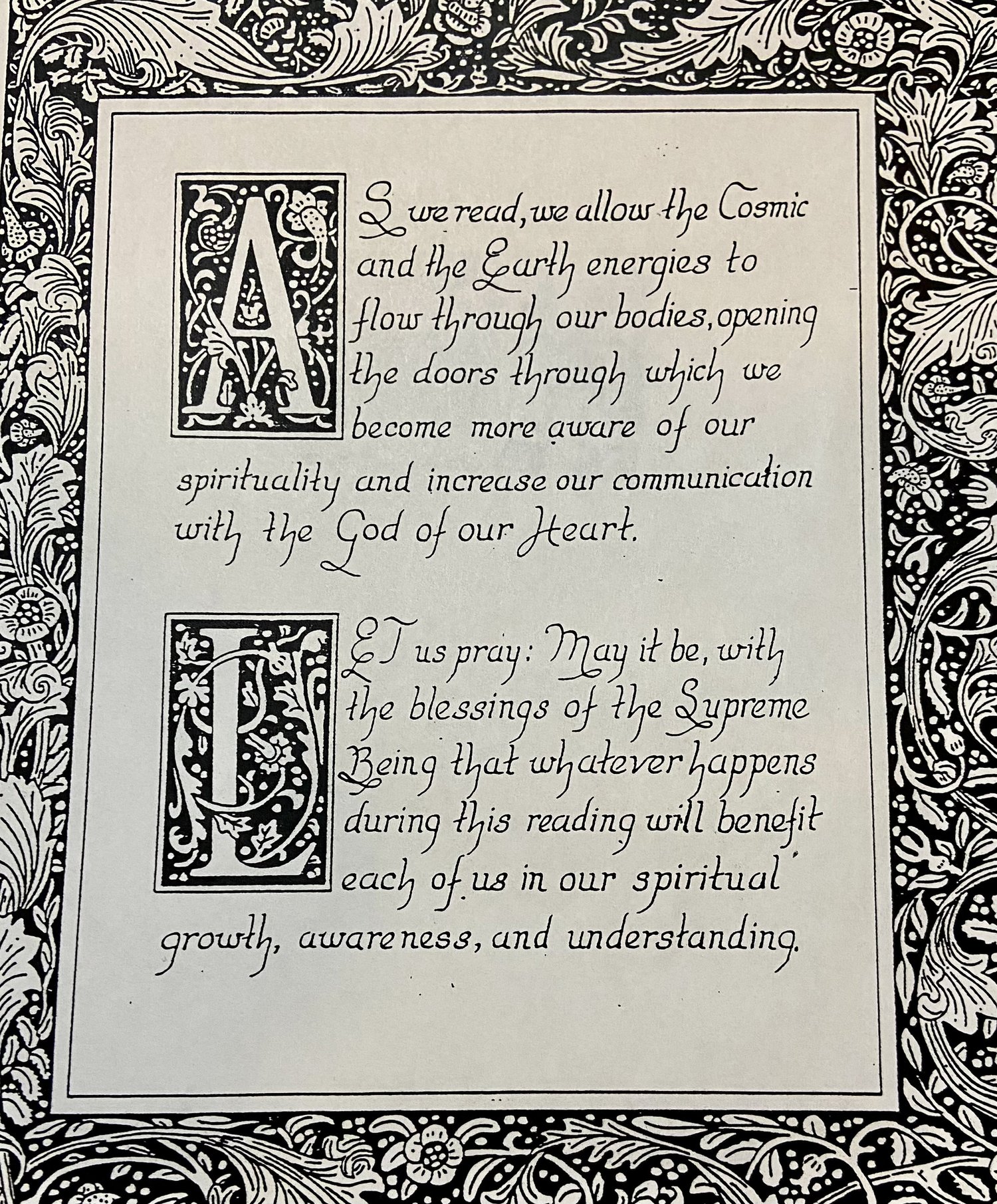Reading Prayer — Psychic Kindergarten