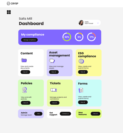 Crysp is the one-stop platform for all of your compliance needs
