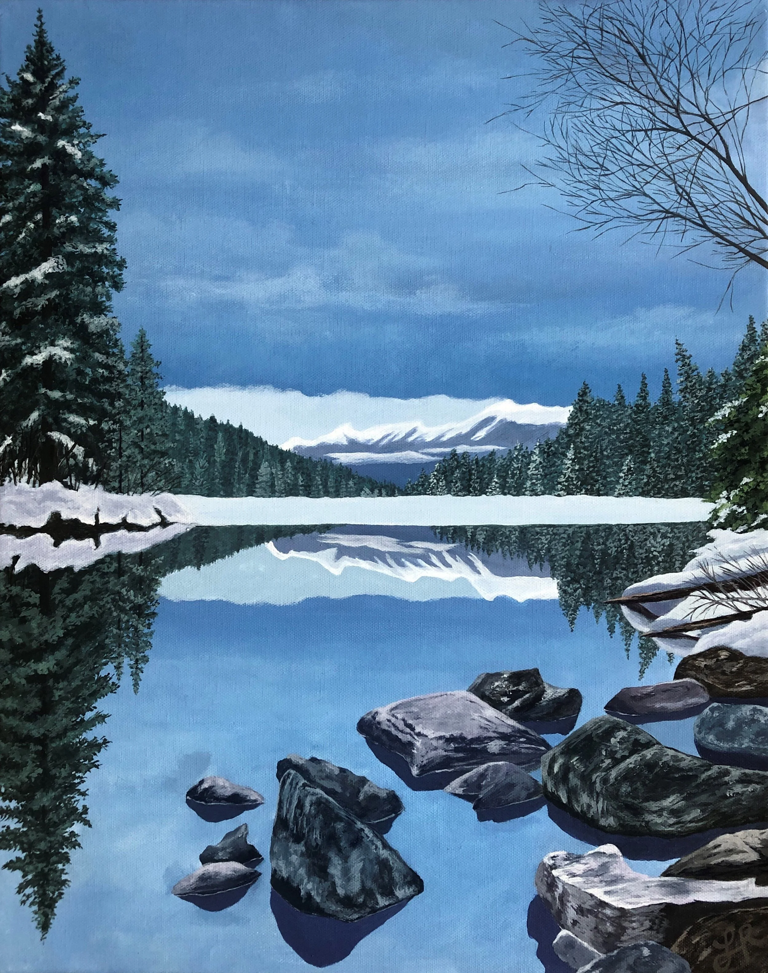 First Lake (Valley of the Five Lakes, Jasper) (2023) — Art Magik