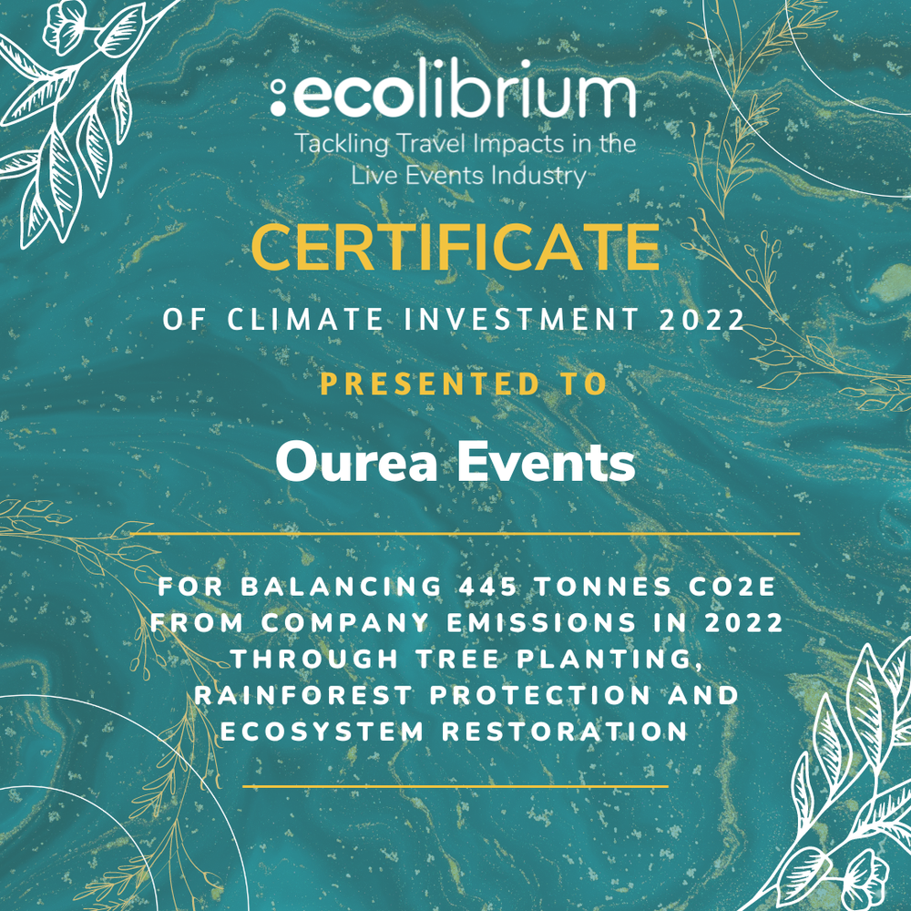 Ourea Events work with Ecolibrium to balance Carbon emissions — Ourea ...