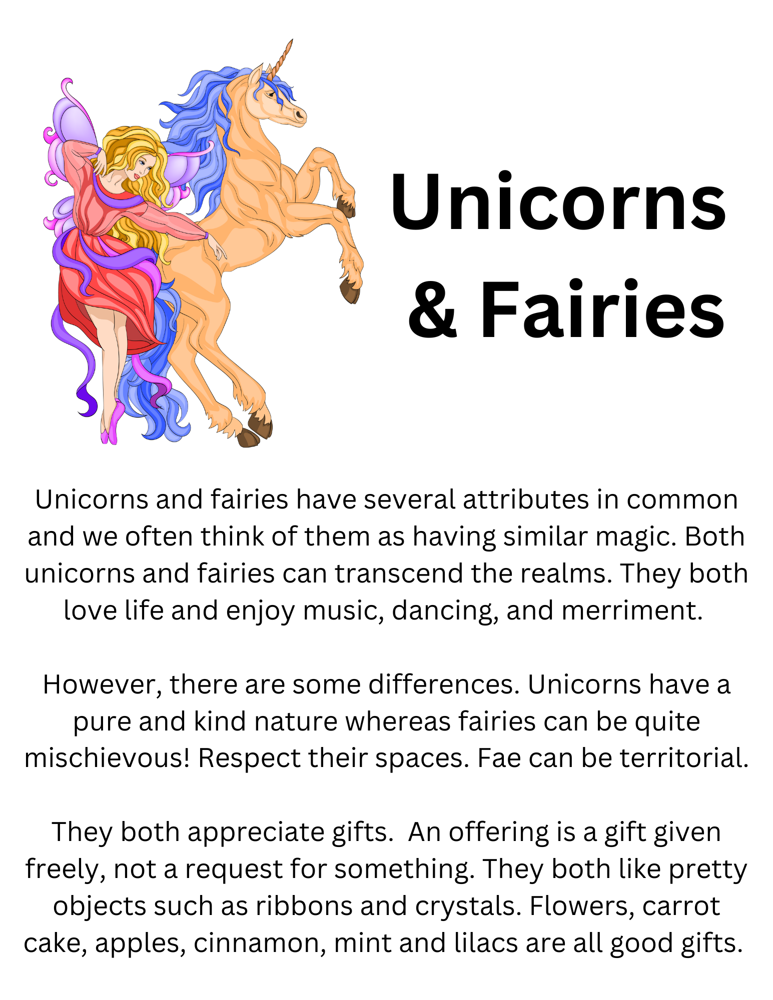 Unicorn Magic — Celebrate Pagan Holidays