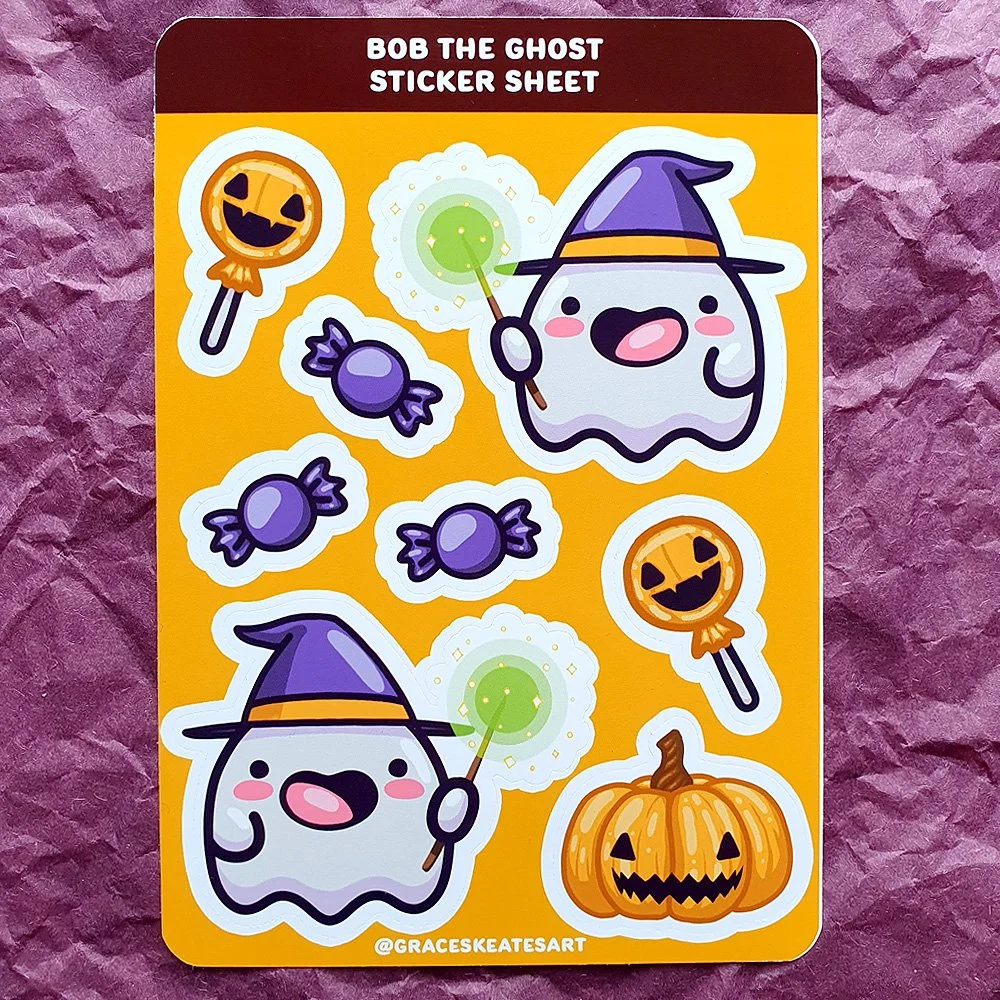 Robin Stickers — Grace Skeates Art