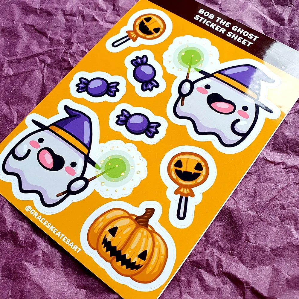 Robin Stickers — Grace Skeates Art