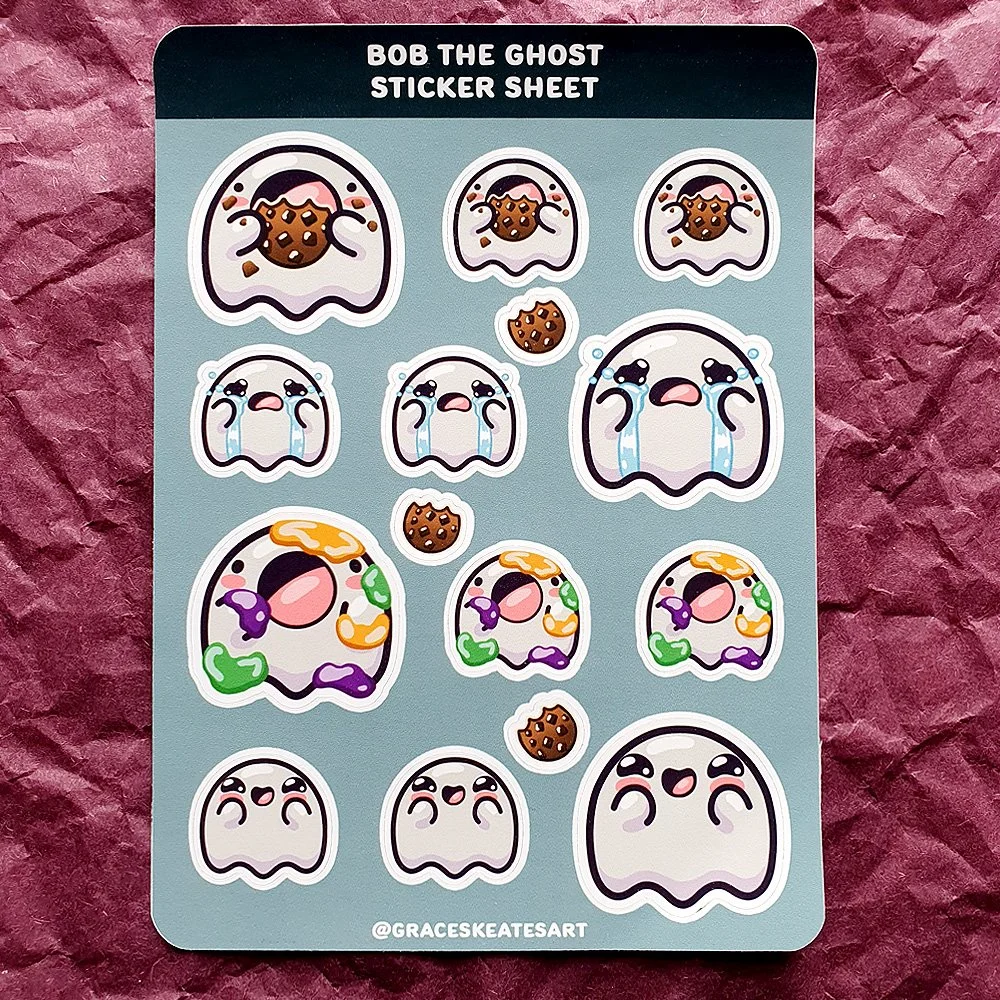 Robin Stickers — Grace Skeates Art