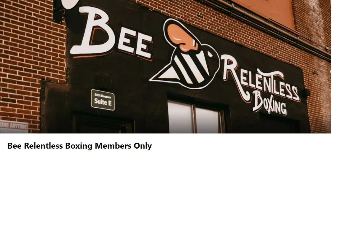 Bee Relentless Boxing