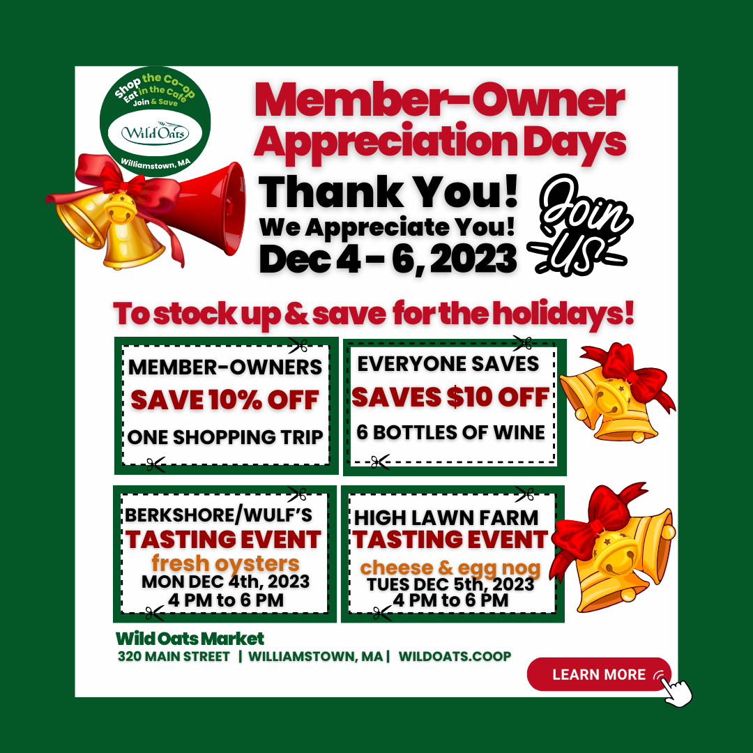 Member-Owner Appreciation Event! Thank You! We Appreciate You! — Wild ...