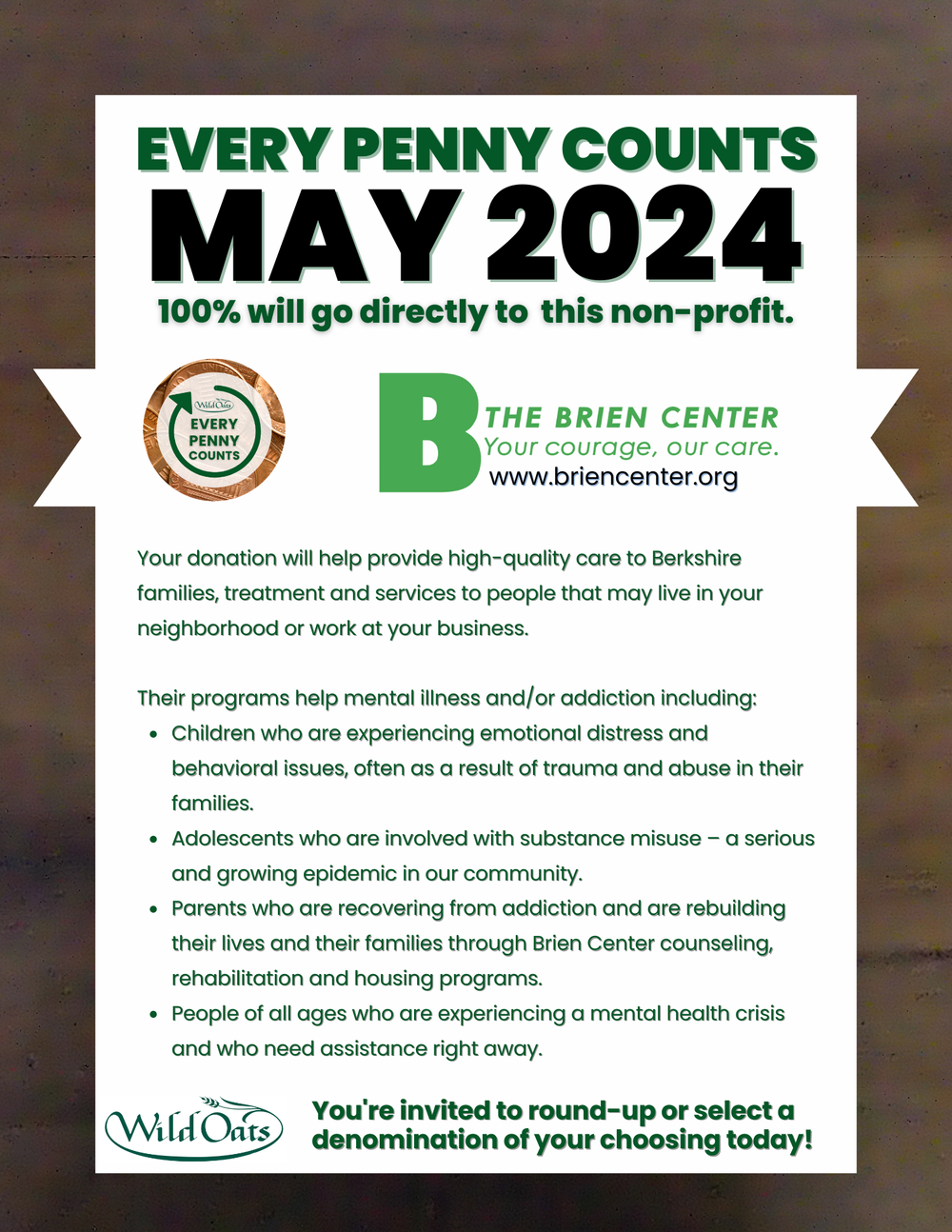 The Brien Center — Wild Oats Market