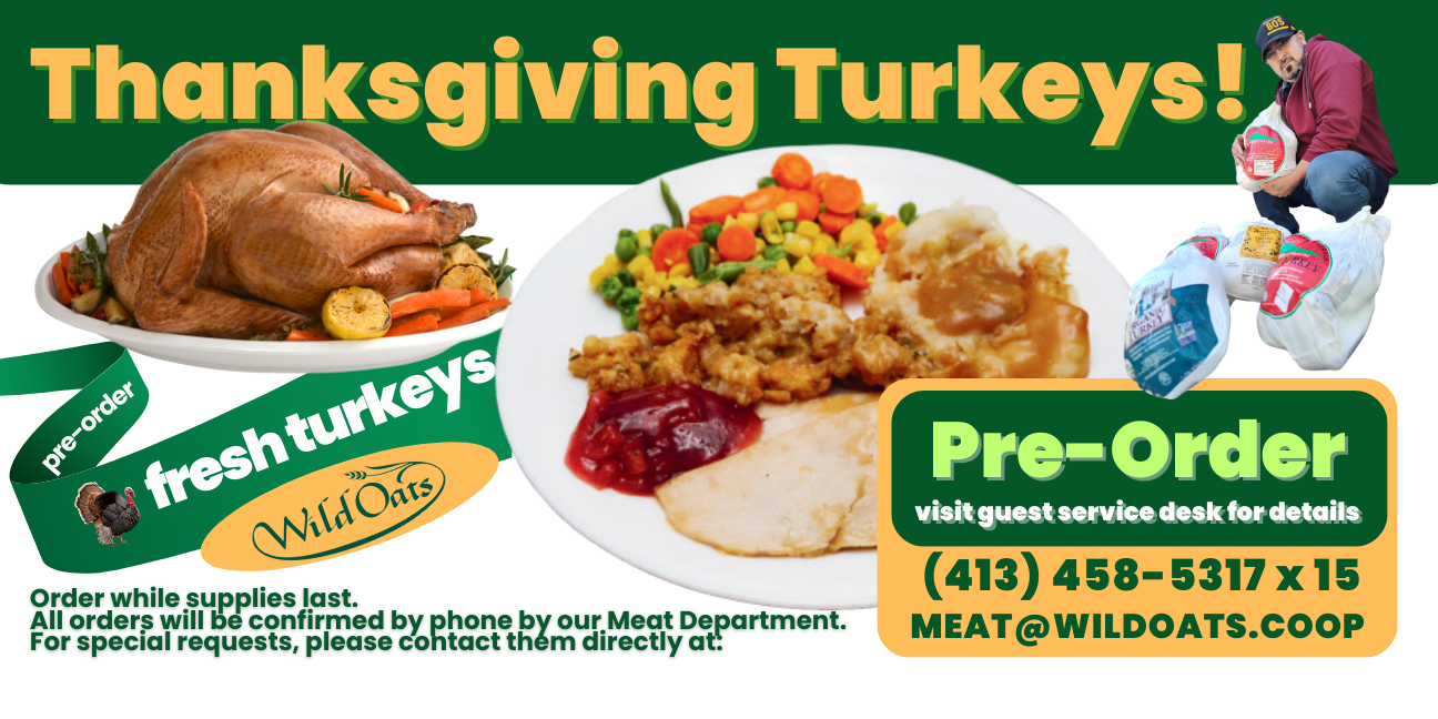 Pre-order Fresh Turkeys at the Co-op! — Wild Oats Market