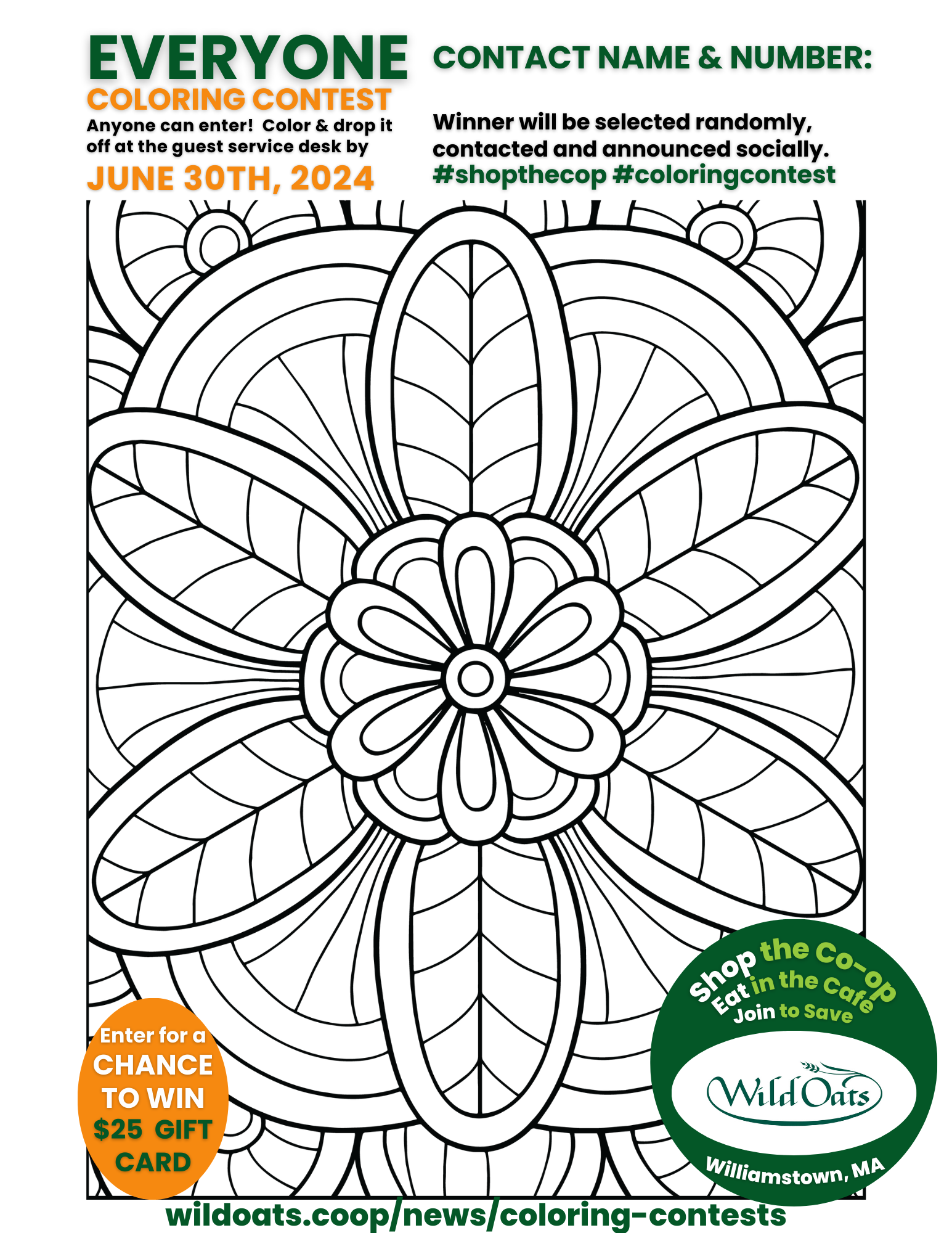 2024 Coloring Contests — Wild Oats Market