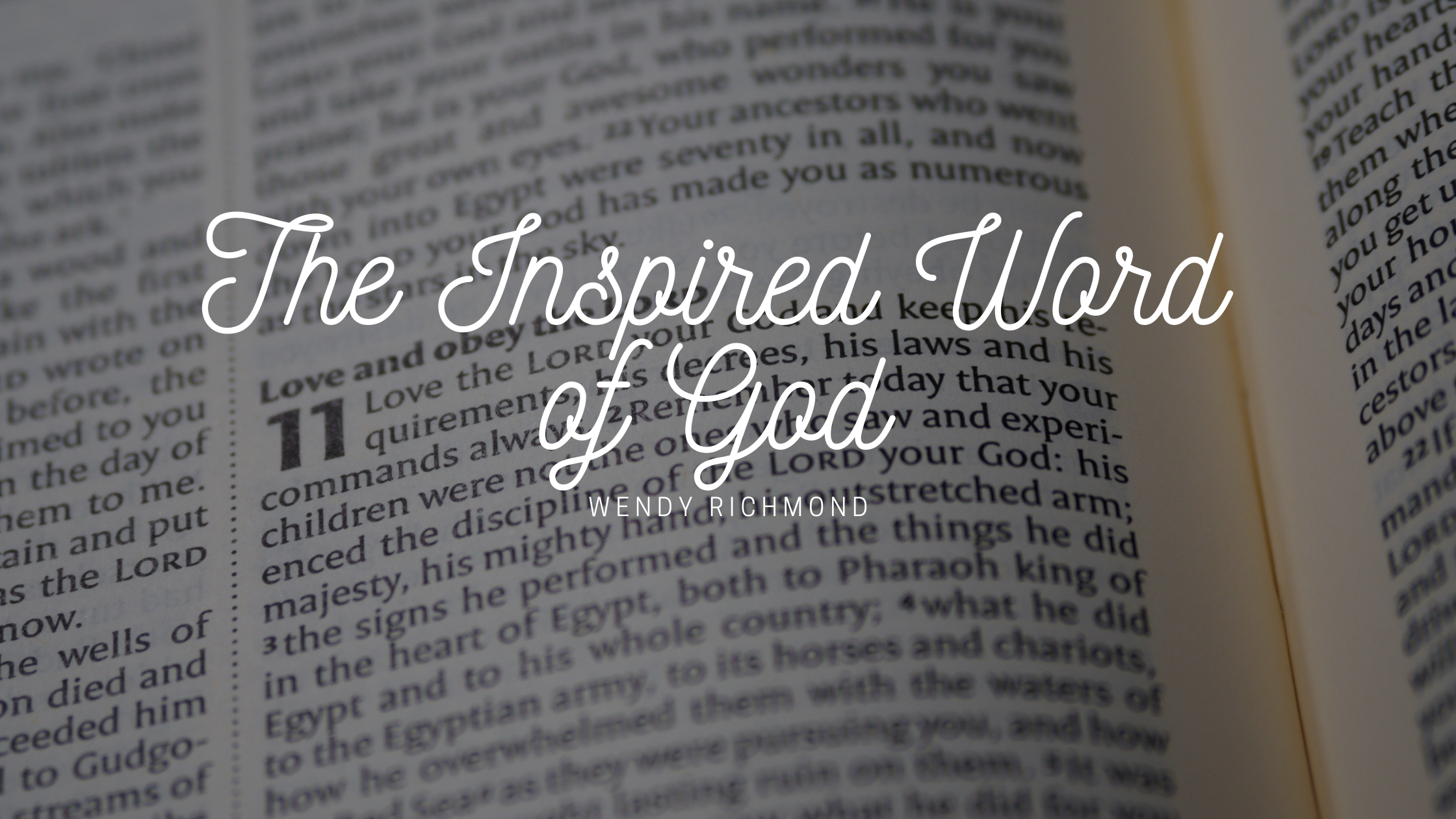 The Inspired Word of God — One Minute Devotions