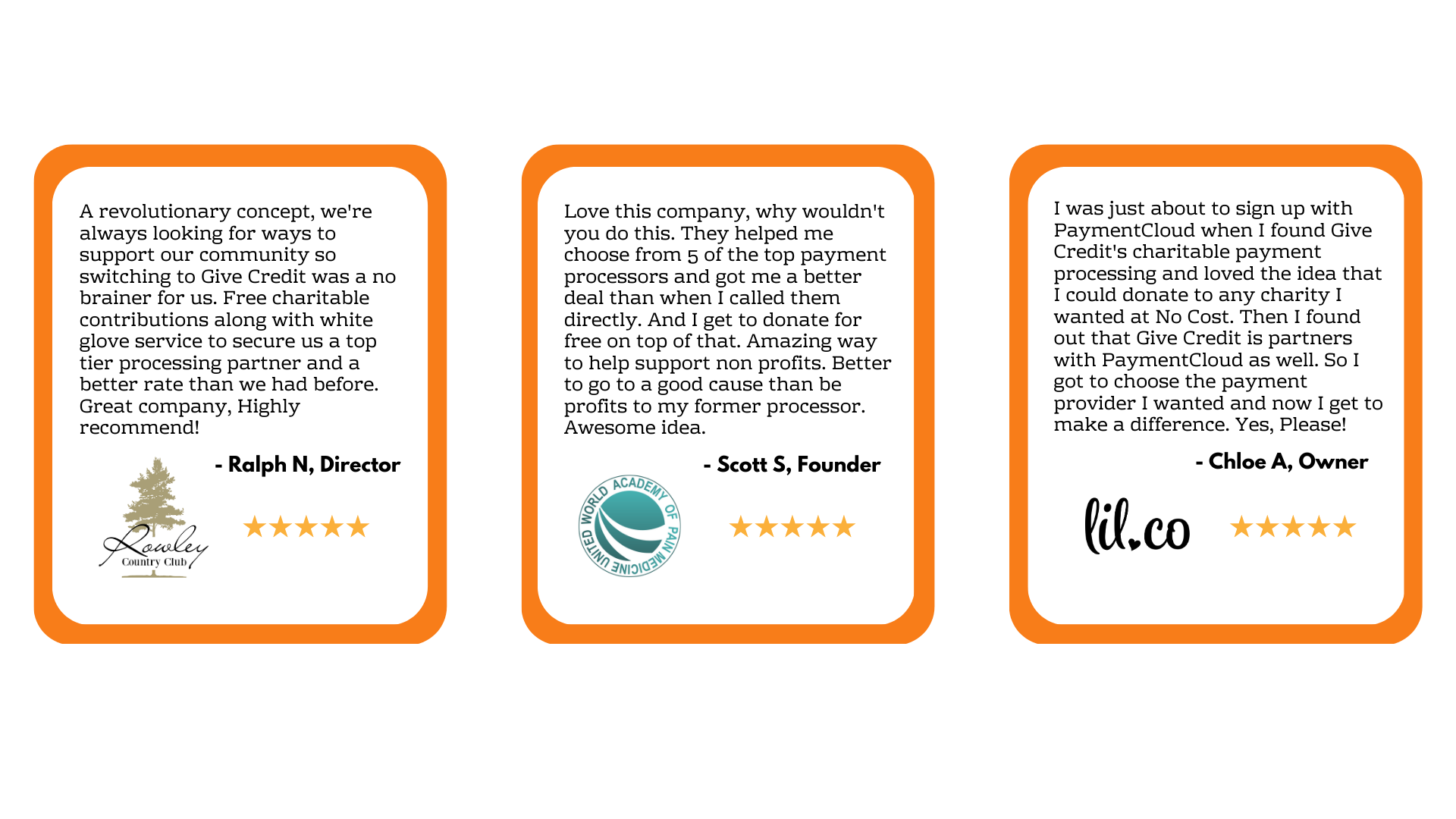 Non-Profits — Give Credit