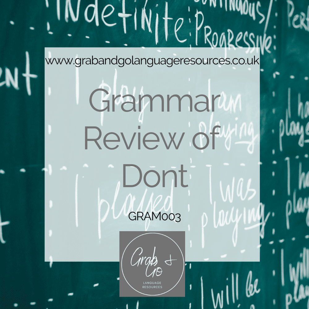 Grab & Go Language Resources