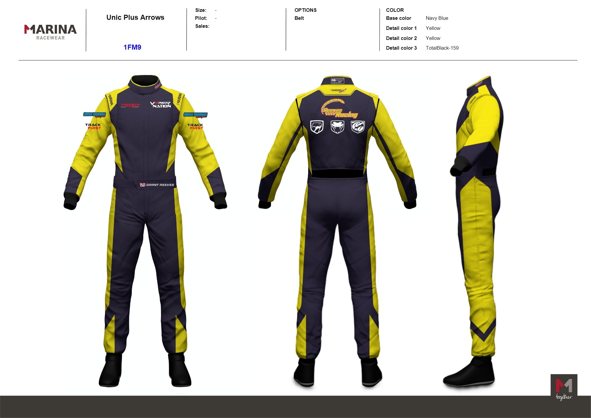 Create Your Marina Racewear Custom Unic Plus FIA Suit — Track First