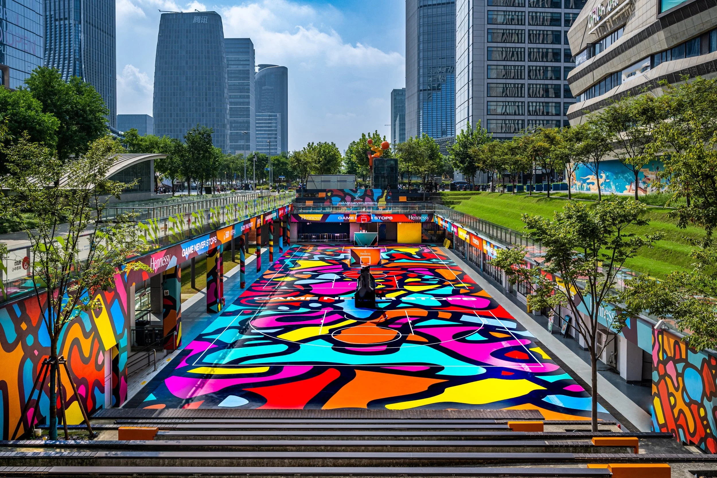 Hennessy x NBA | Hennessy 'In The Paint' | Basketball Court — Jayson ...