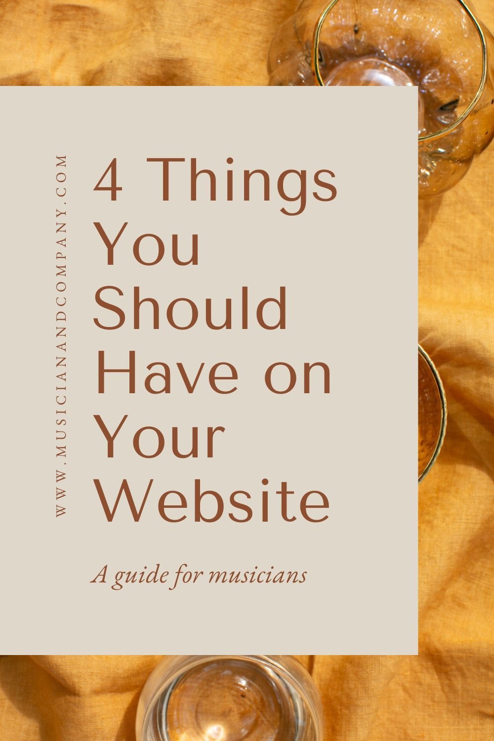 4 Things You Should Have on Your Website | Musician & Co.