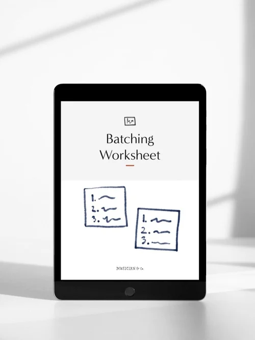 Best Time-Batching Strategies for Musicians | Musician & Co.