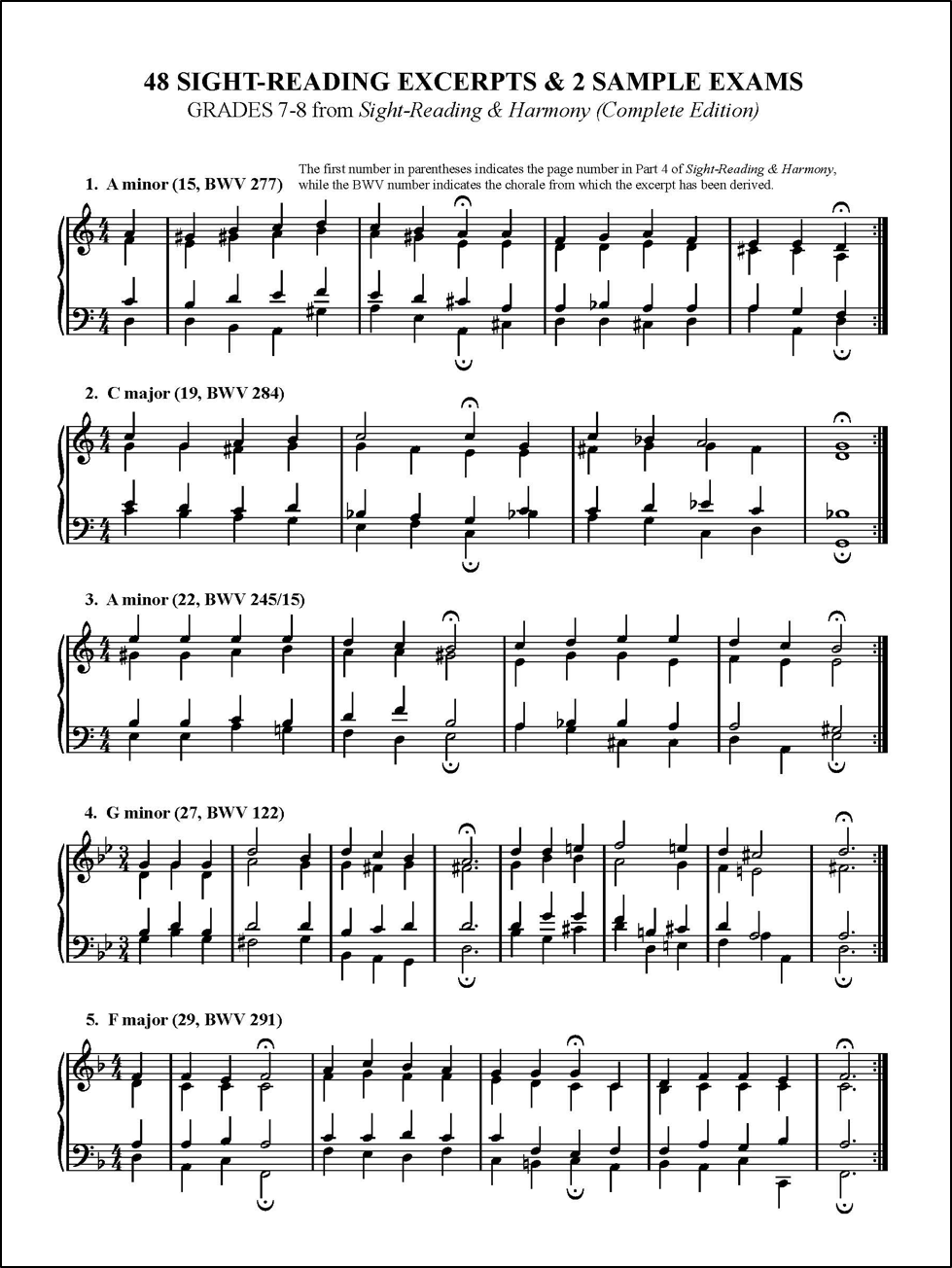Sight-Reading & Harmony (Complete Edition) — BachScholar®